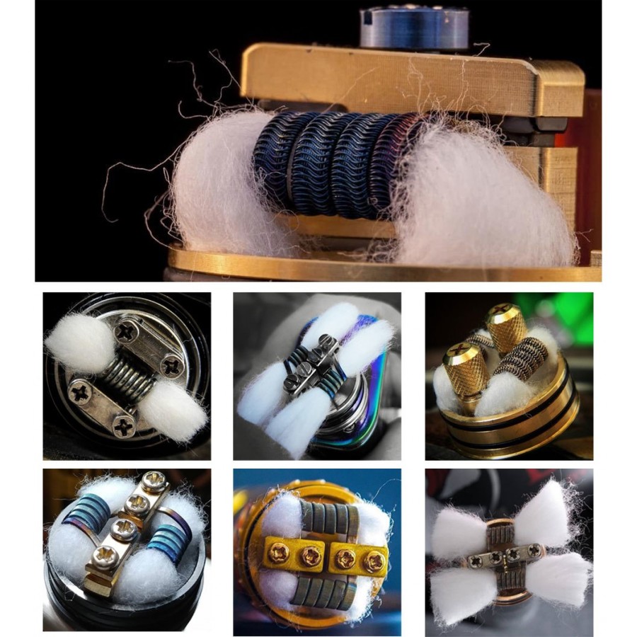 Le Coton VAPEDADDY est 100% naturel sans additif non traité chimiquement